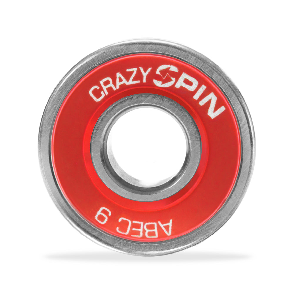 Crazy Skates Spin Red Bearings | High-Quality Skate Bearings