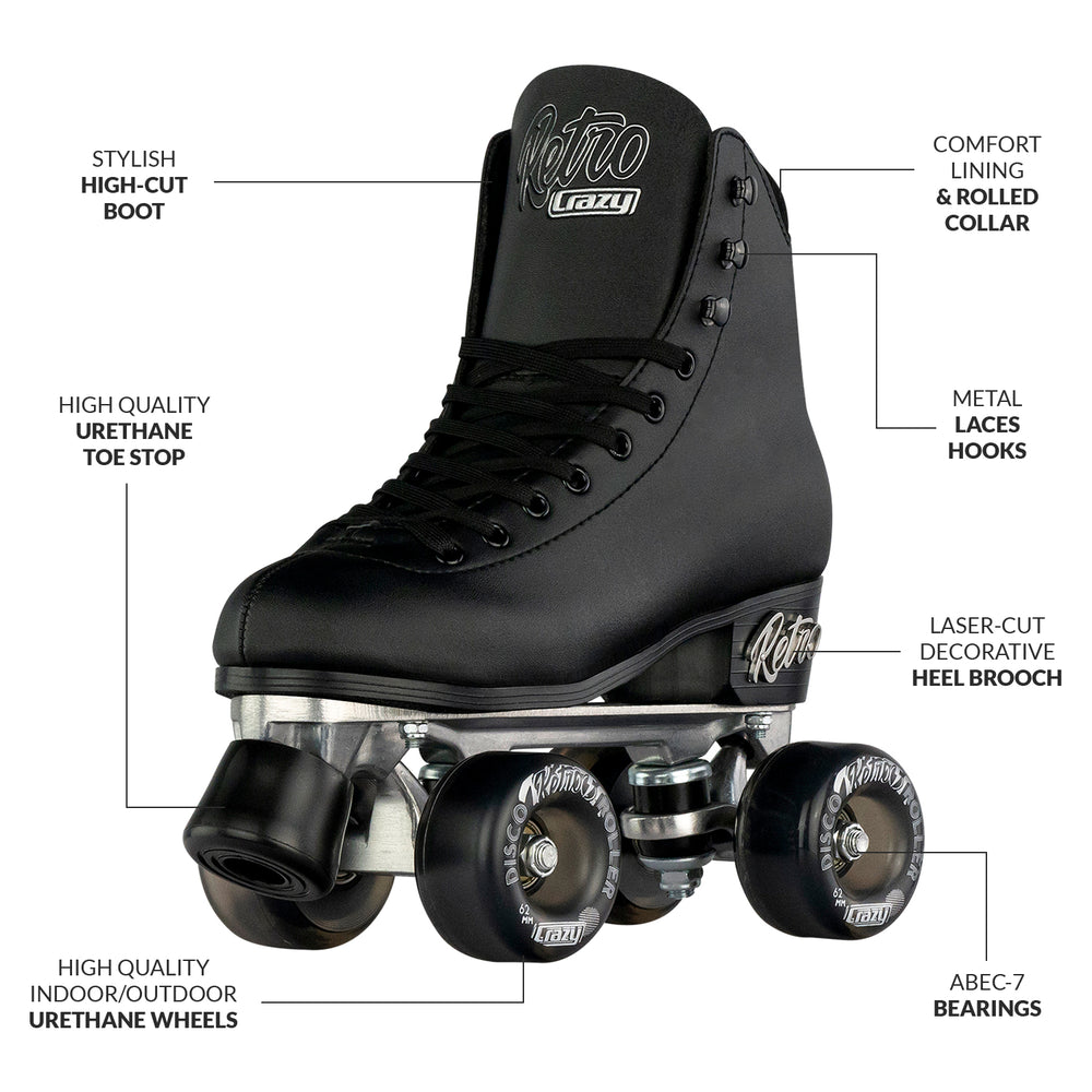 RETRO Black - Roller Skates