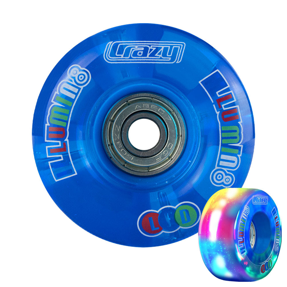 illumin8 Blue - LED Light Up Roller Skate Quad Wheels