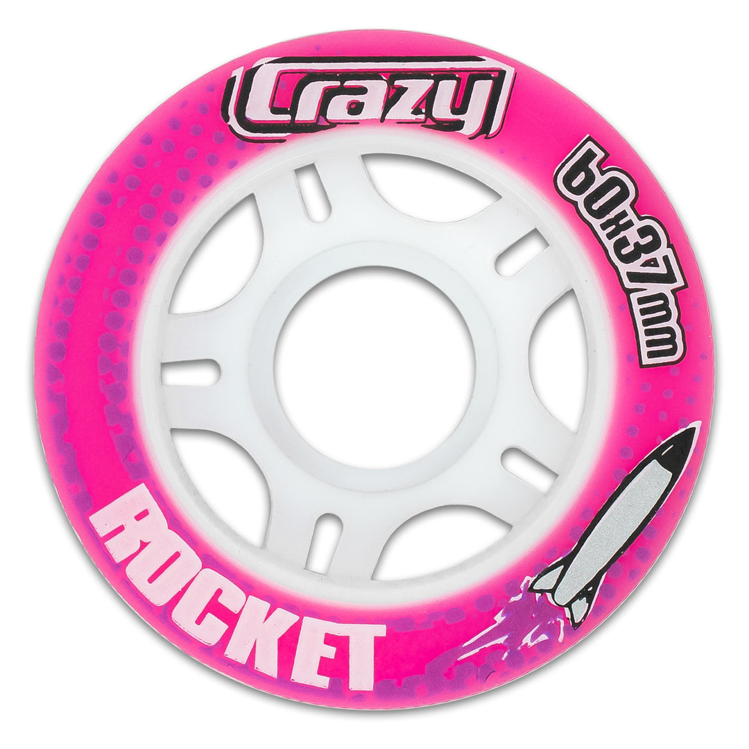 ROCKET Pink Wheels [each] – Crazy Skates USA